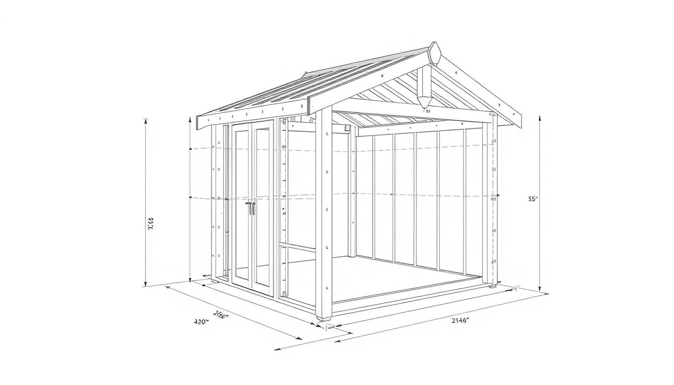 Plan Charpente Appentis Bois Gratuit PDF – Dimensions & Construction